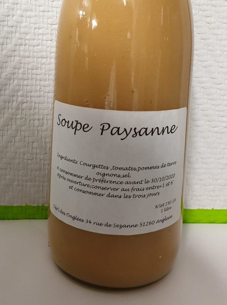 Soupe Paysanne - Au Potager de Bécheret